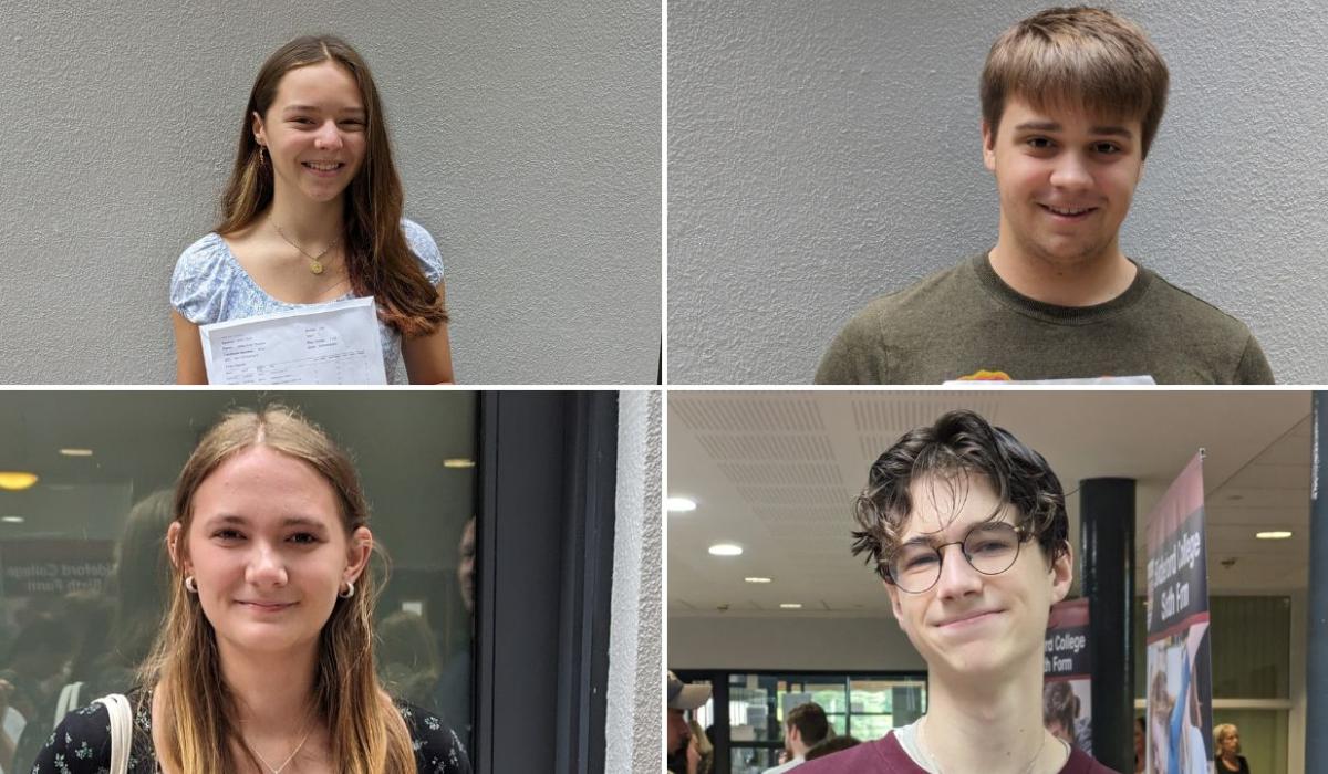 Bideford College students celebrating after receiving GCSE results ...