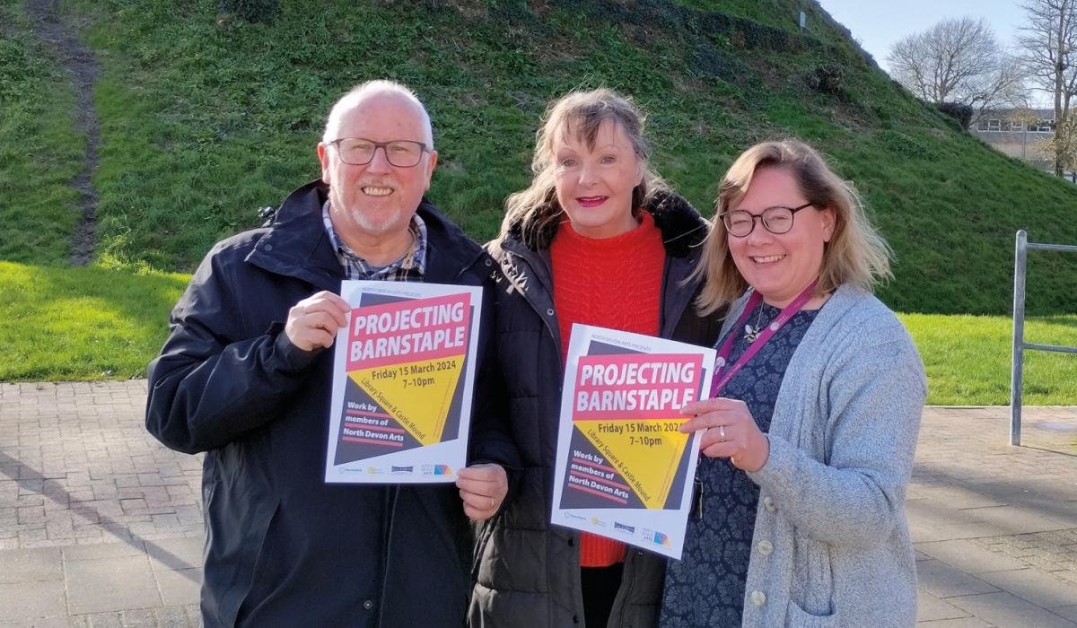 Barnstaple’s Castle Mound will be lit up with artwork this Friday night ...