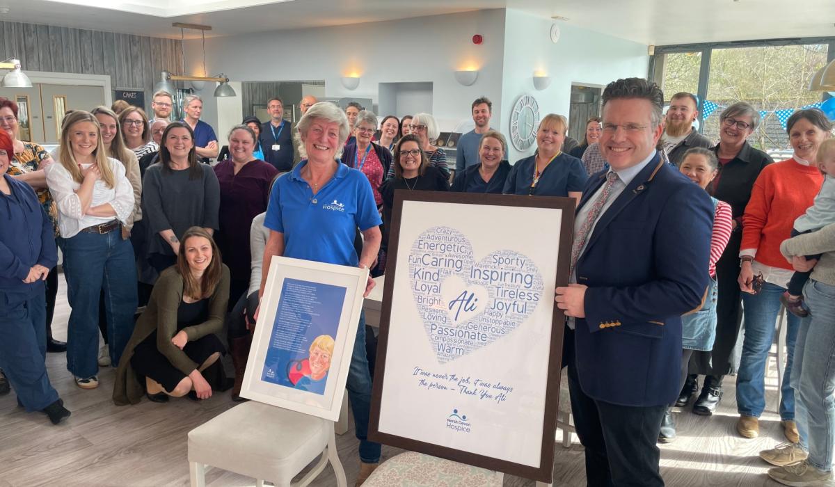 Tireless fundraiser Ali Hunt retires from North Devon Hospice after 25 ...