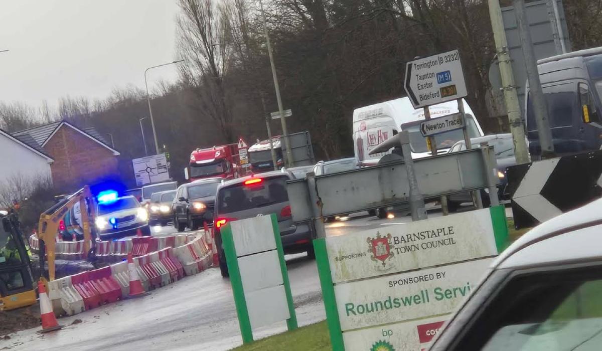 Collision closes major North Devon road - North Devon Today