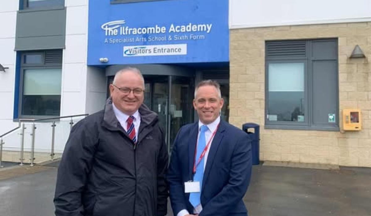 MP drops in to join lessons and discuss bus fares at North Devon school ...