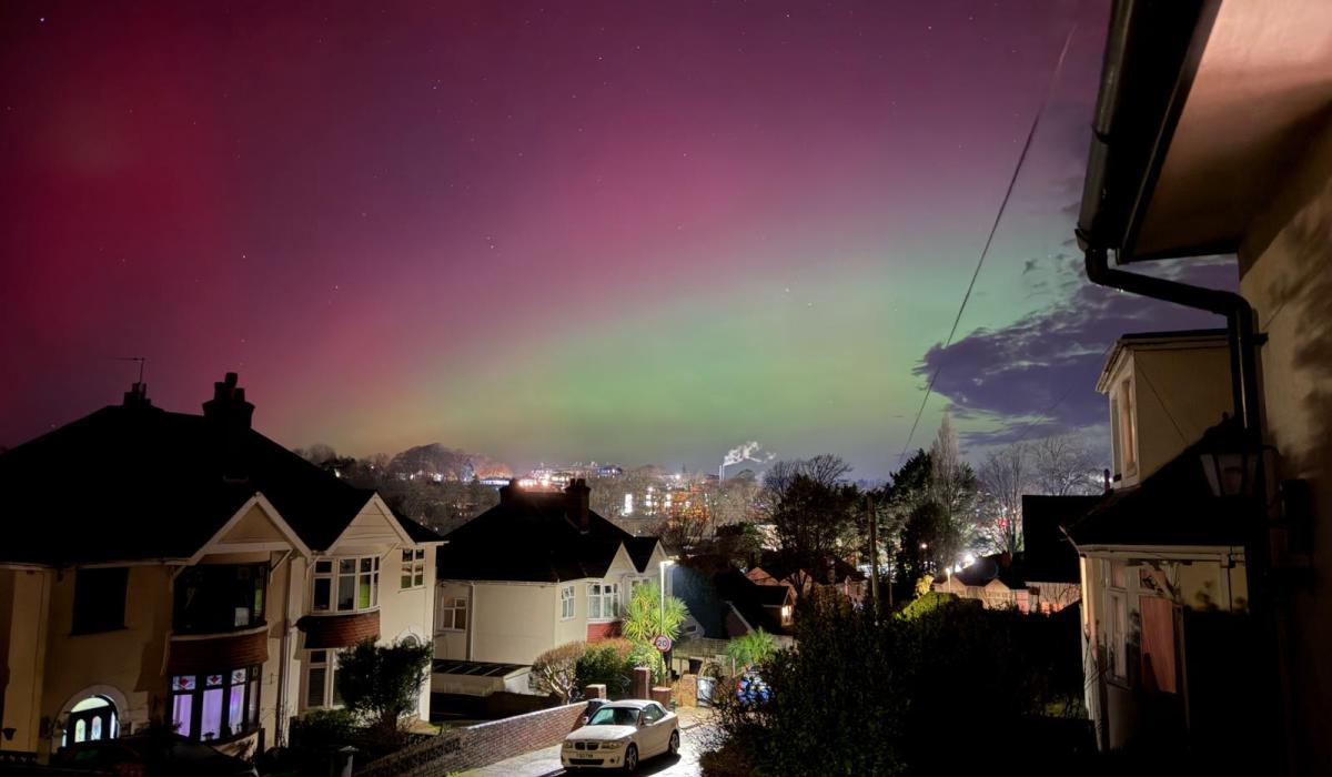 Northern Lights spotted over Torbay in rare overnight display - North ...