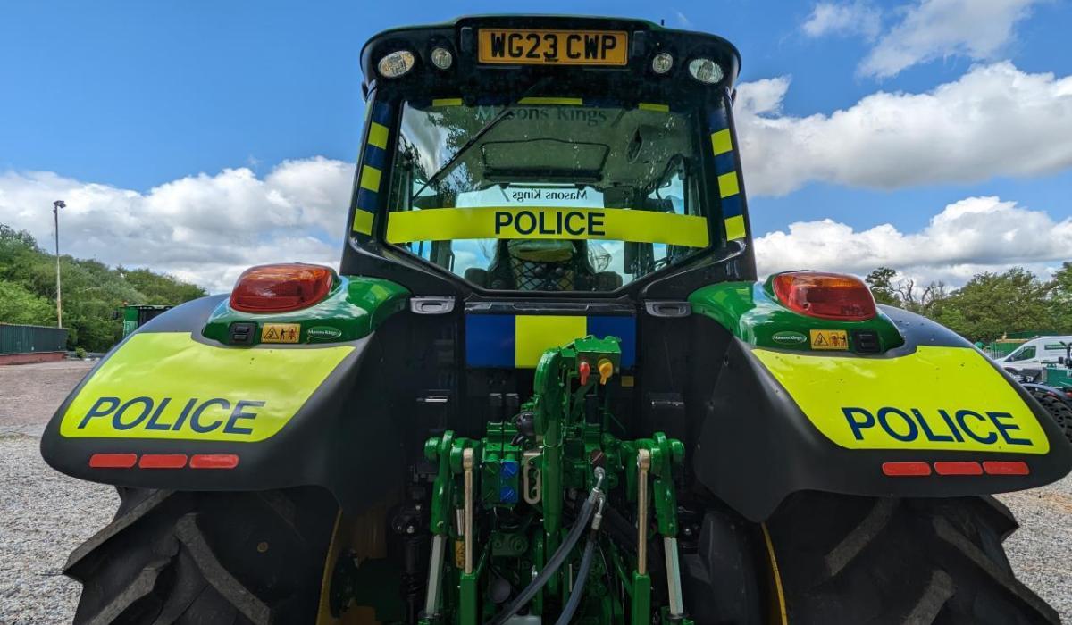 Police tractor unveiled by Devon & Cornwall Police - North Devon Today