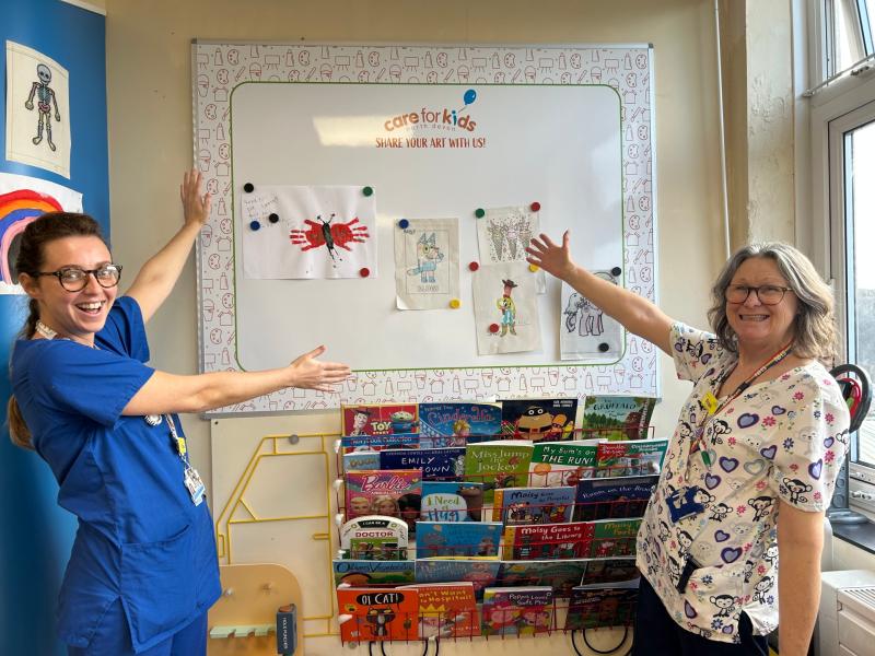 New art board brings colour to the children’s ward at North Devon ...
