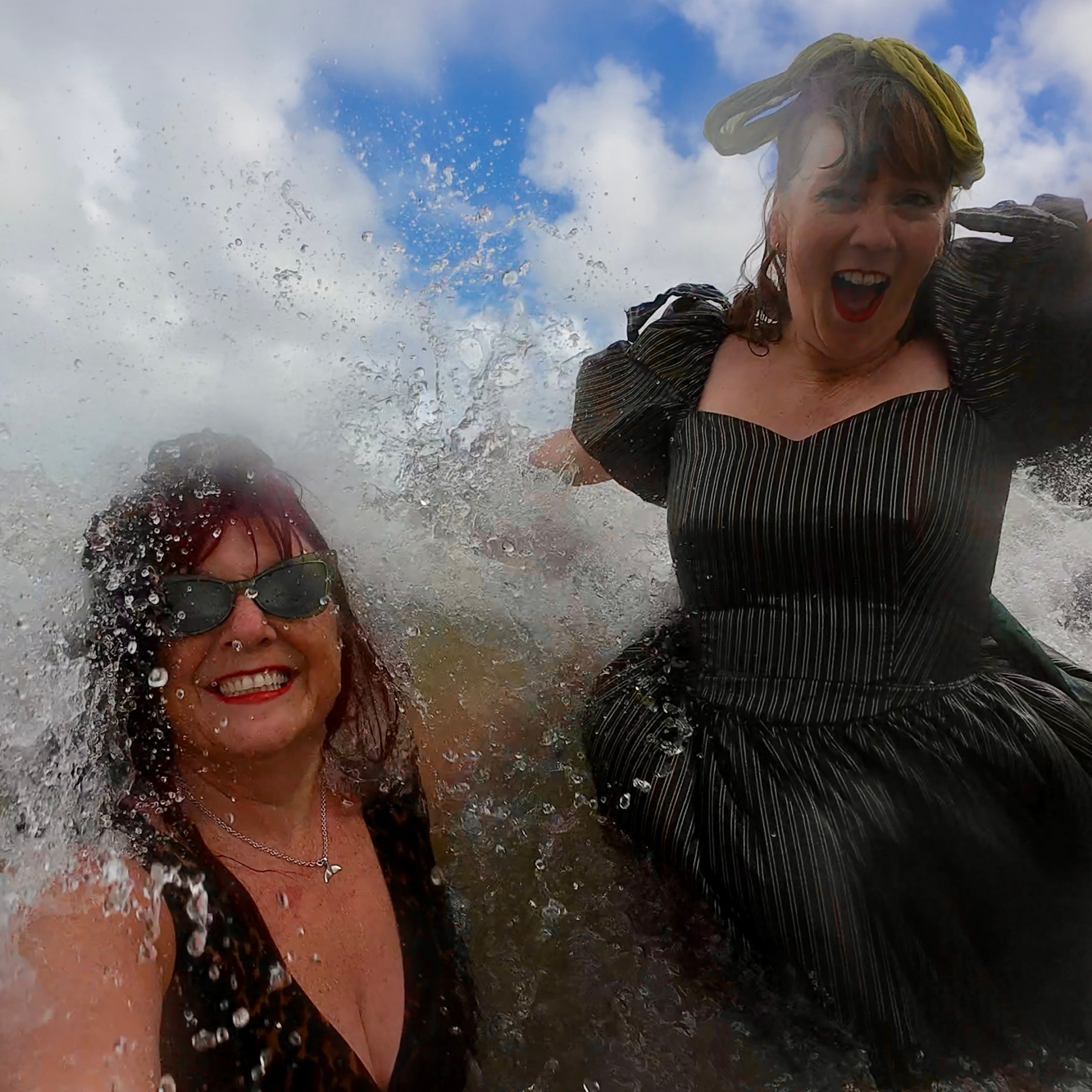 Video: Frock Up Friday frolics at Hele as swimmers take the plunge for ...